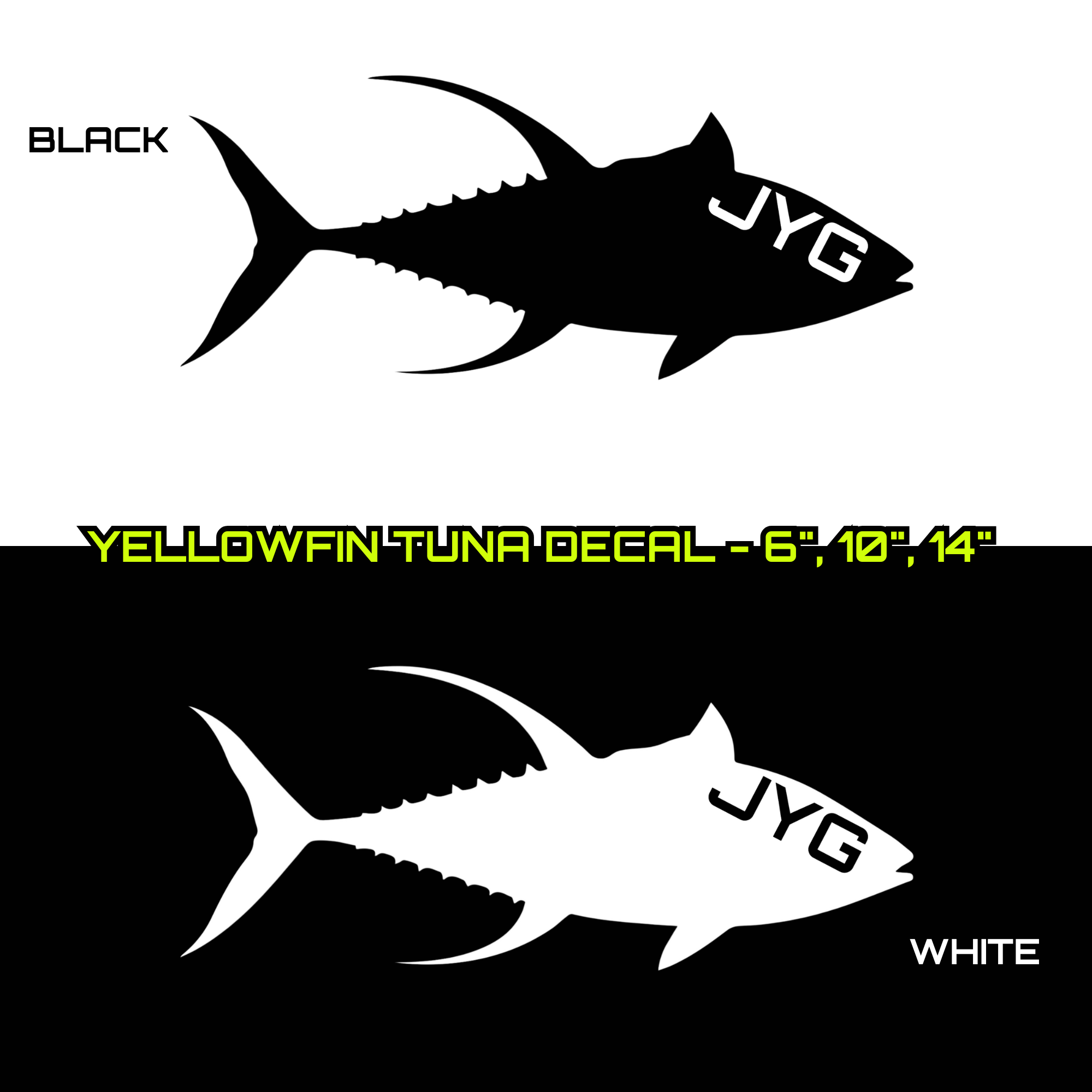 Yellowfin Tuna Decal by JYG Pro Fishing | Offshore Vibes – JYG PROFISHING